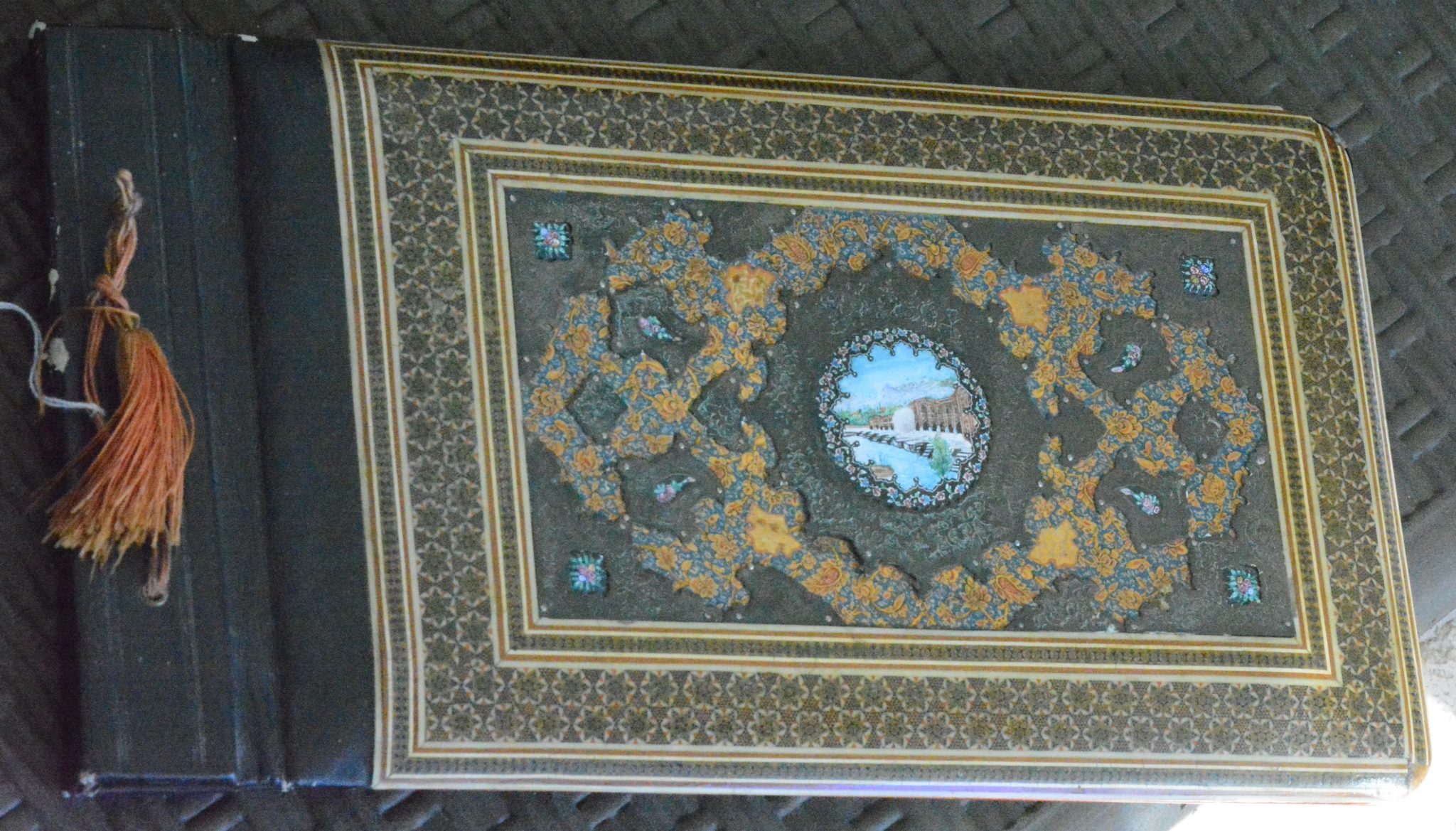 Antique 1920's Persian/Middle East Book/Album Hand Painted & Enameled ...