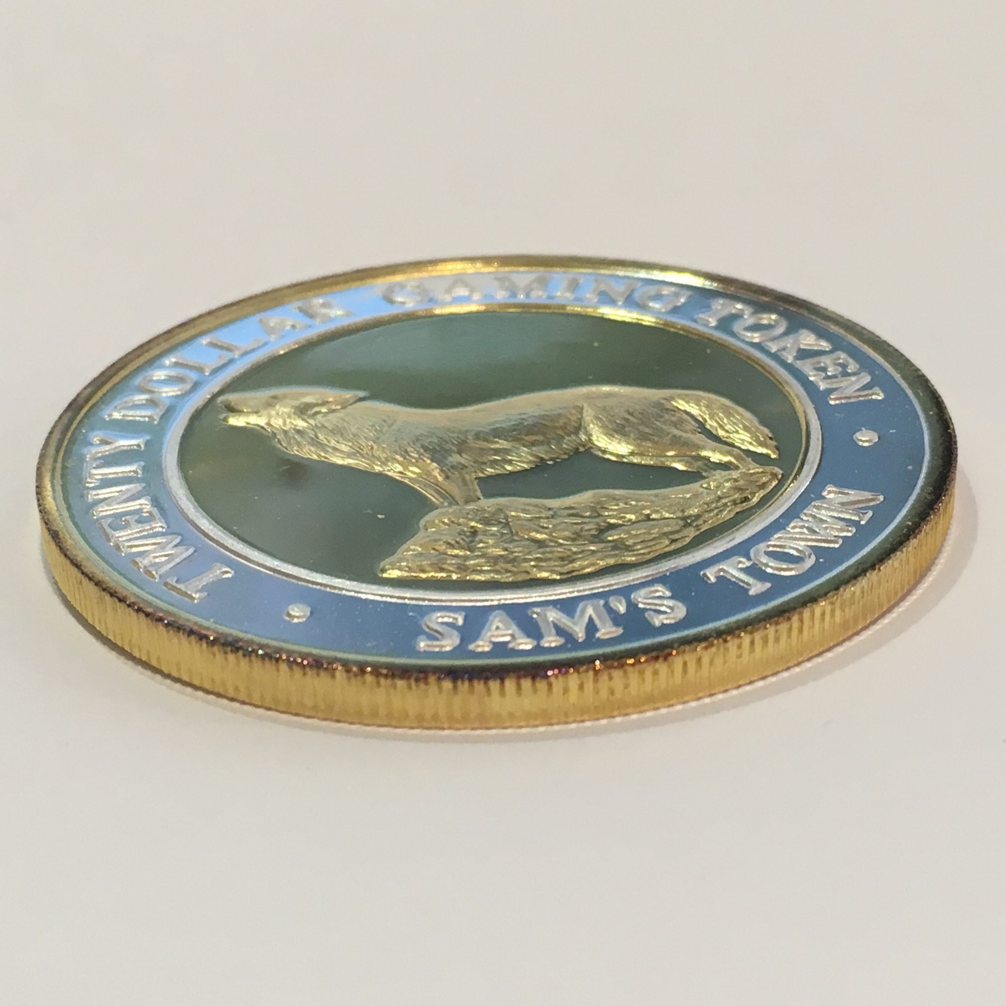 $20 Sam's Town Casino Token .999 Silver 24k Gold Plated 40 grams ...