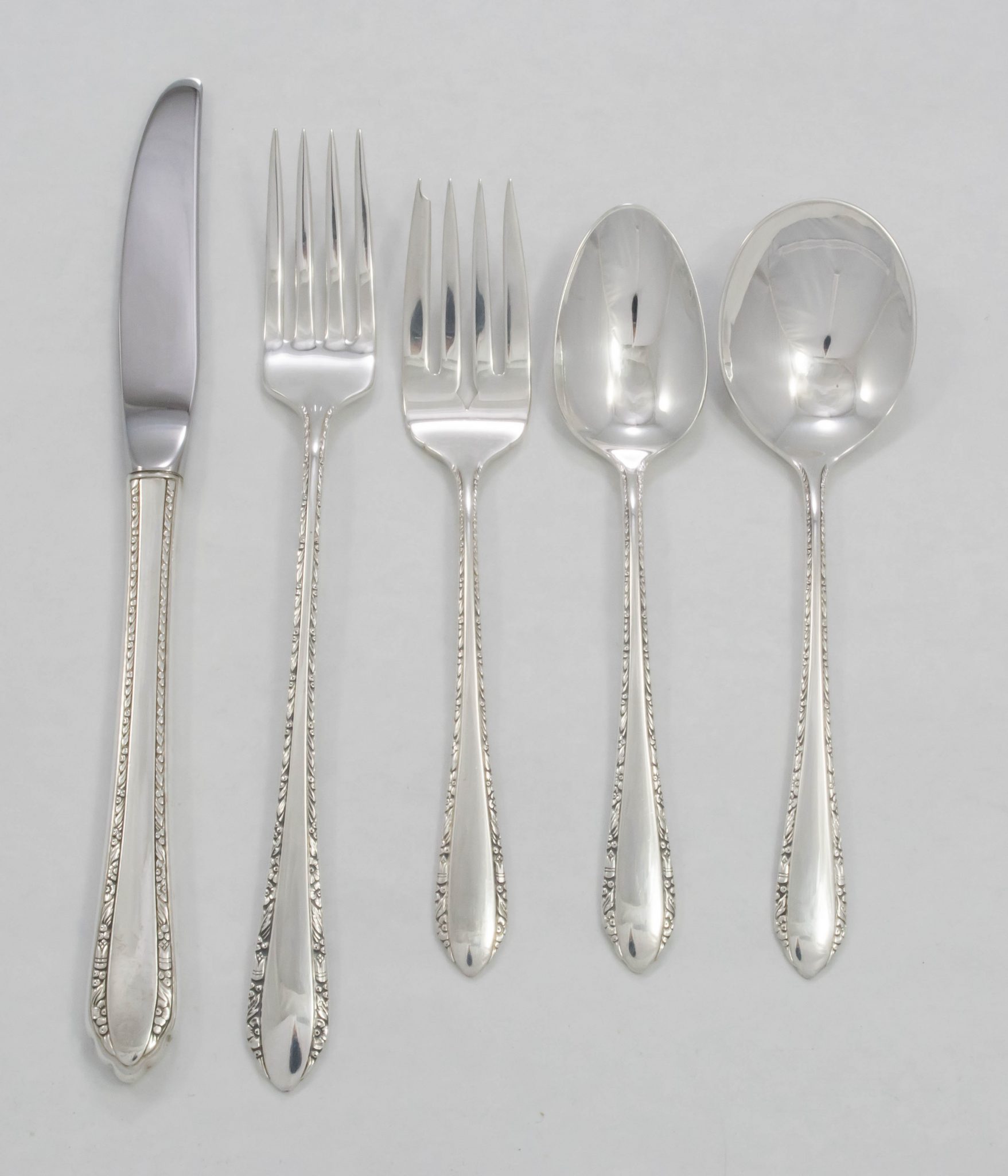 Wild Flower by Royal Crest Sterling Silver Grille Flatware set for 6 ...