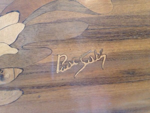 Antique Art Nouveau Inlaid Table Signed Paul Guth Circa 1920 - Tangible ...